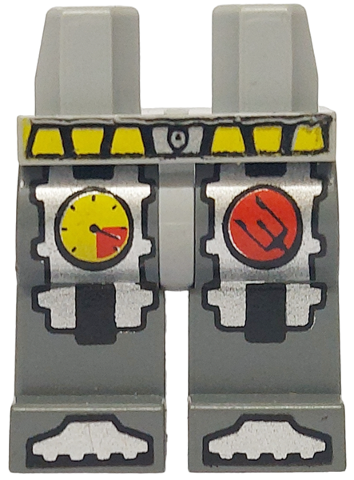 Hips and Dark Bluish Gray Legs with Atlantis Diver with Pressure Gauge ...
